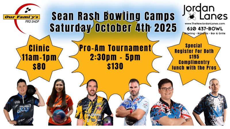 Sean Rash Bowling Event Registration | Jordan Lanes